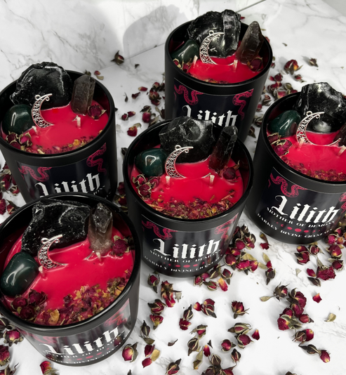 Lilith Candle – Darkly Divine Crystals